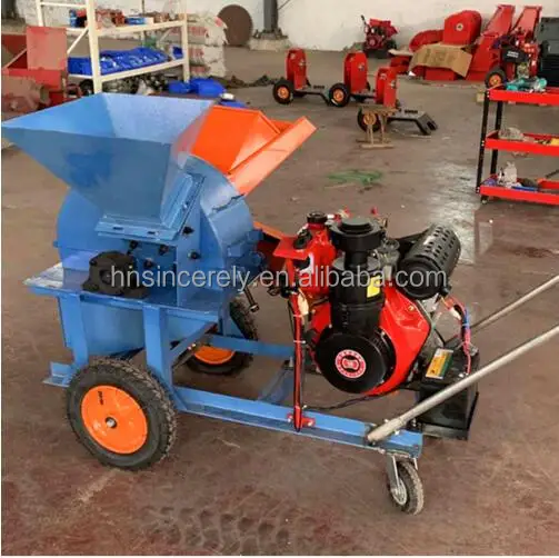 2024 Forestry Firewood Processor Diesel Mobile Wood Bark Leaves Sawdust ...