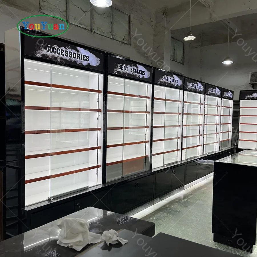 Cigarette Display Cabinet Floor Standing Pharmacy Wood Showcase Designs ...