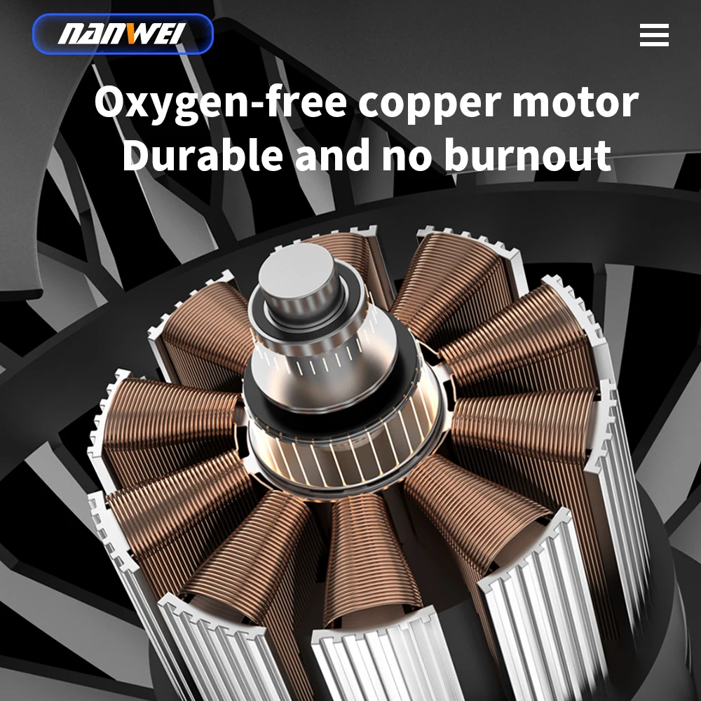 Nanwei 21v Lithium Electric Fan Dc/ac Air Circulation Fan Mini Small ...