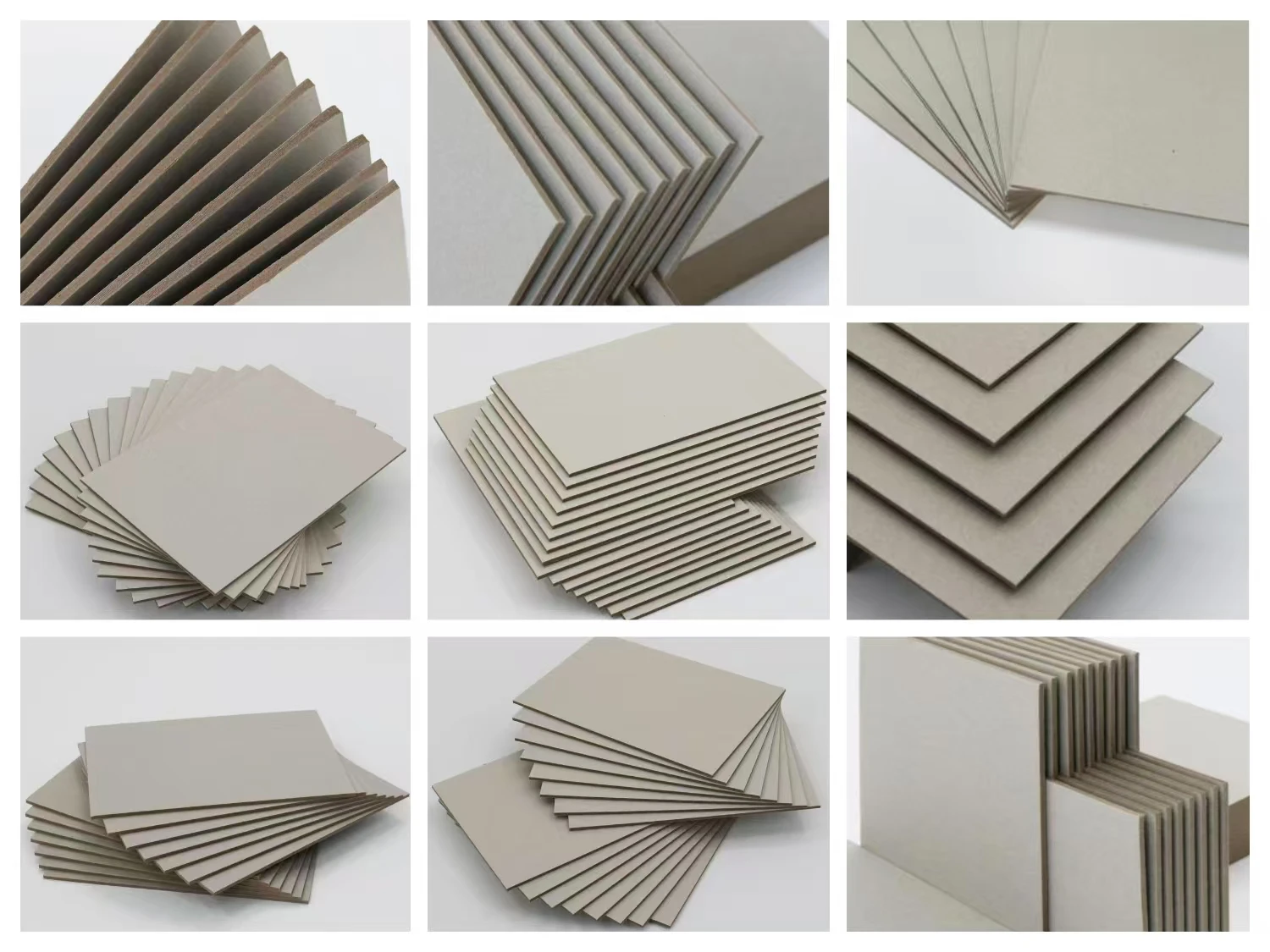 Hot Selling Mixed Pulp Laminated Grey Board/Grey Cardboard/Grey Chip ...