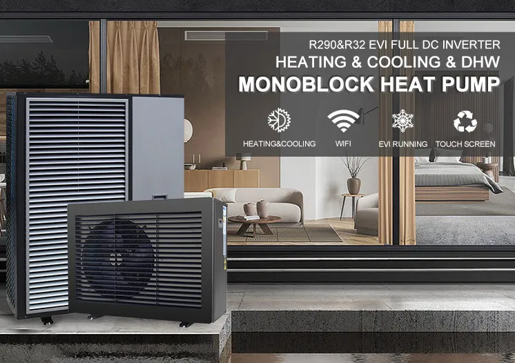 R32 Poland A+++ Monoblock Heat Pump Water Heater Heating For Household ...