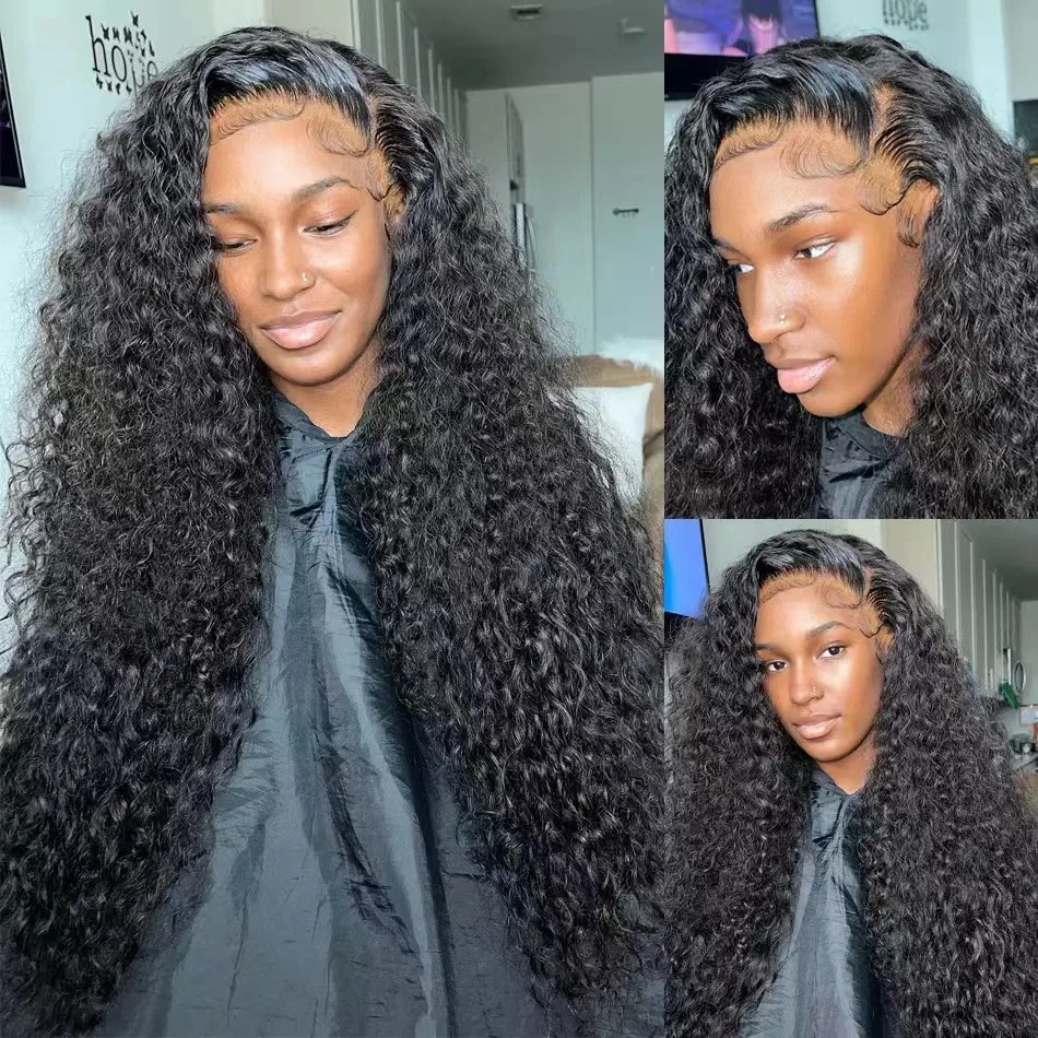 Cheap Wholesale African Long Curly Fiber Synthetic Hair Lace Front Wig ...