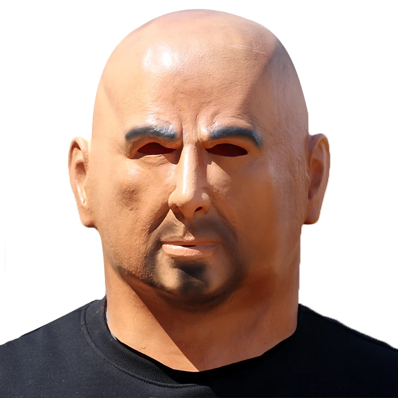 Alibaba.com: Realistic Bald Head Man Mask, Latex Full Head Mask for ...