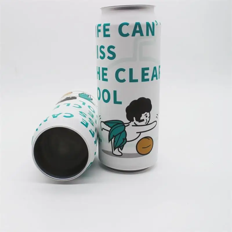 Shrink Sleeve Label Sticker Aluminum Sleek 500ml Cans Empty Soda ...