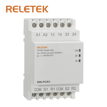 Reletek Rm-pcr1 Priority Change Relay Of 2 Motors Ac/dc 24-240v Motor ...