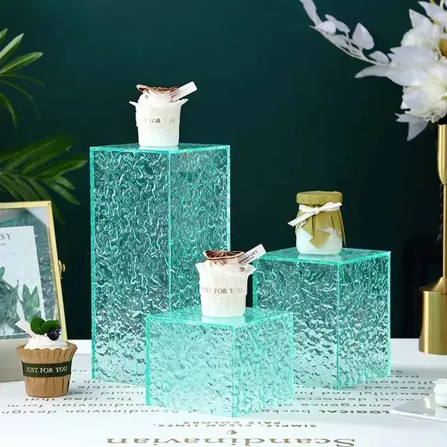 Custom Size Colors Acrylic Buffet Display Stand Fancy Acrylic Wedding ...