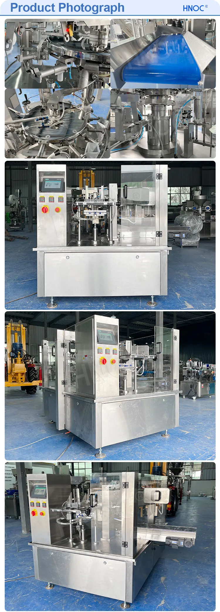 Hnoc Empacadora Doypack Stick Zipper Bag Pack Automatic Liquid Premade ...