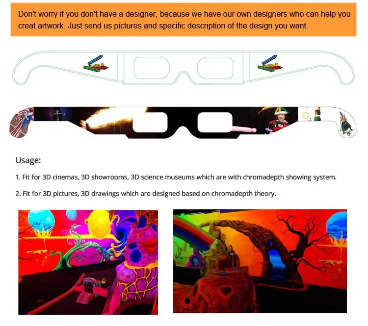 Chromadepth 3d Glasses Light Separation 3d Glasses Diffractive Glasses ...