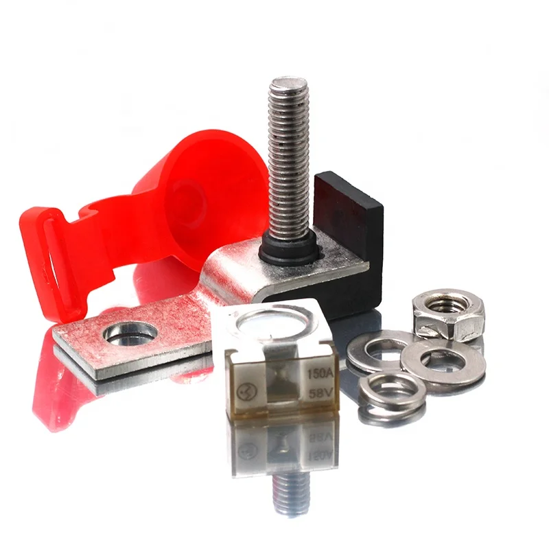 Mrbf Terminal Fuse Block Kit,100a 58v Dc Maximum,Single Stud 5/16" (m8 ...