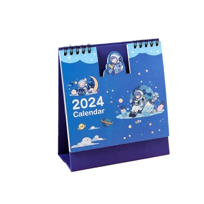 Simplified Cartoon 2024 Calendar Dragon Year New Desktop Calendar ...