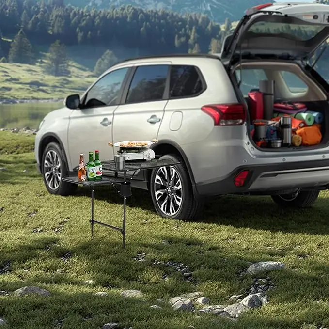 Alibaba.com: Tire-mounted, adjustable steel camping table for car ...