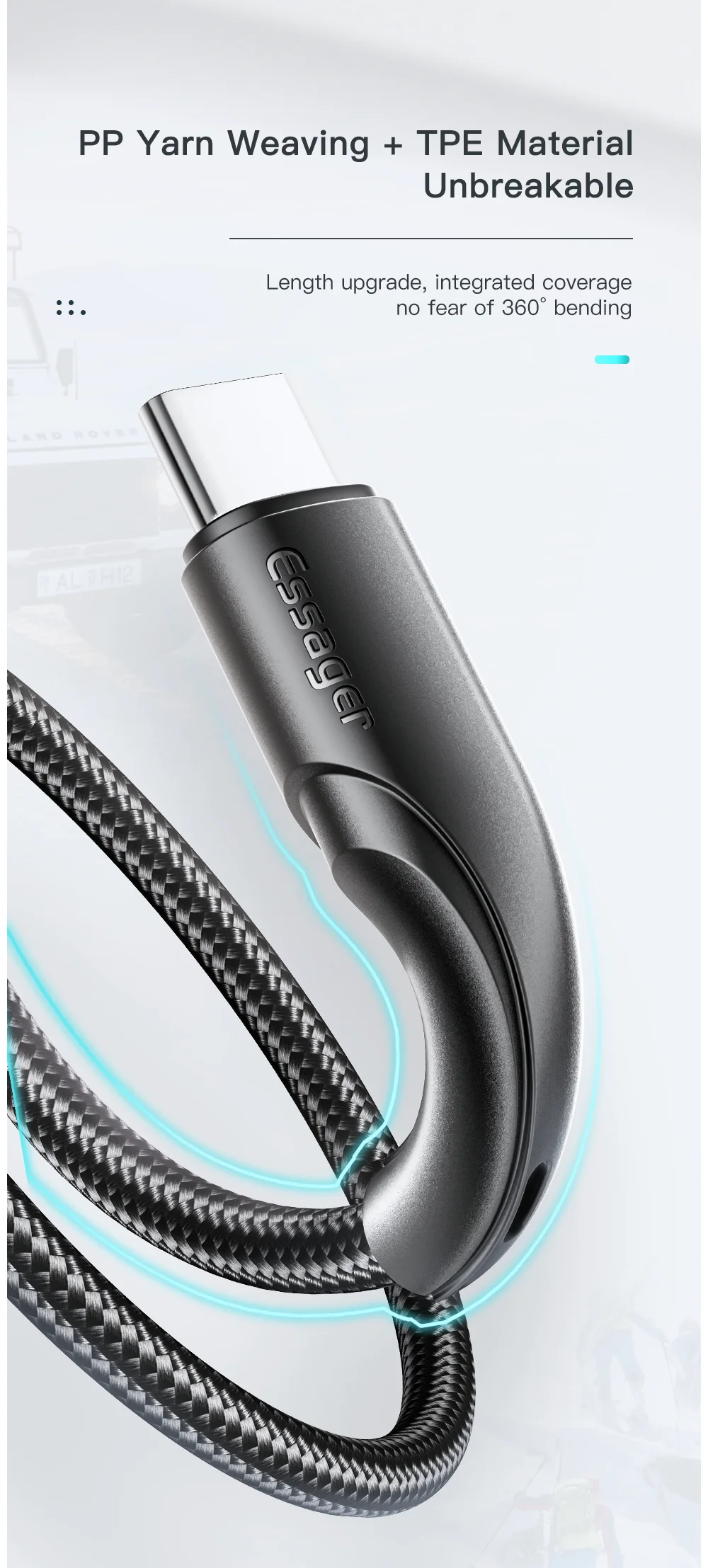 Essager Usb Type C Cable 100w 5a Usb Type C Pd Fast Charging Charger ...