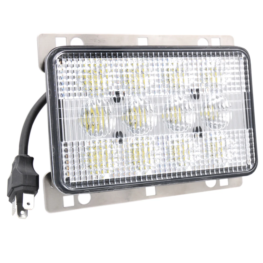 Faro Led Rectangular De Aluminio Inoxidable Para Tractor,60w,4x6 ...