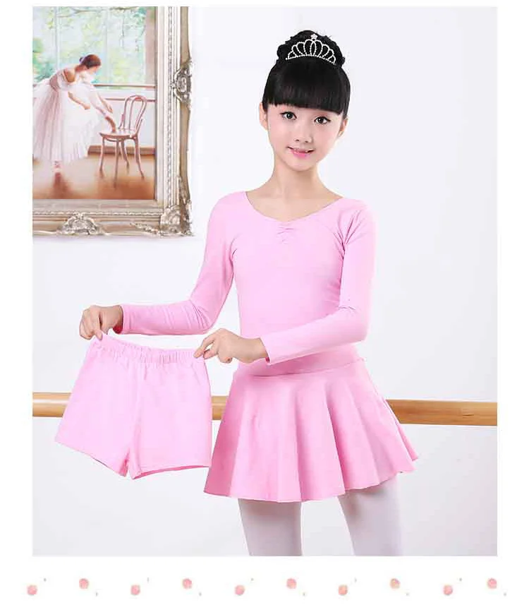 High Quality Cotton Separate Shorts Dance Ballet Suit for Girls