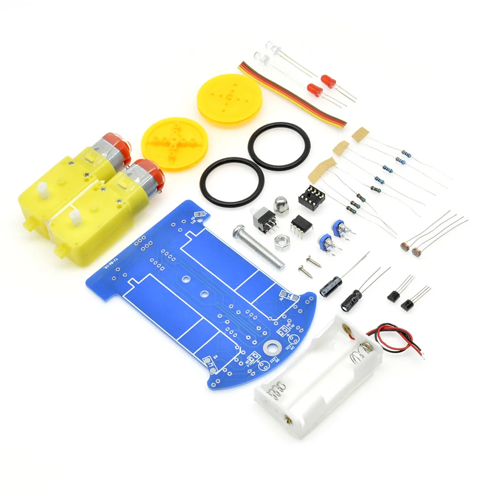 D2-1 Diy Kit Intelligent Tracking Line Smart Car Kit Tt Motor ...