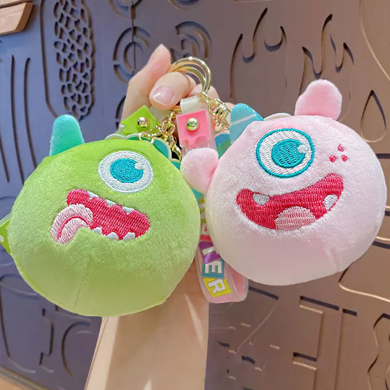 Customized 10CM Cartoon Plush Monster Keychain Toy Car Bag Keychain ...