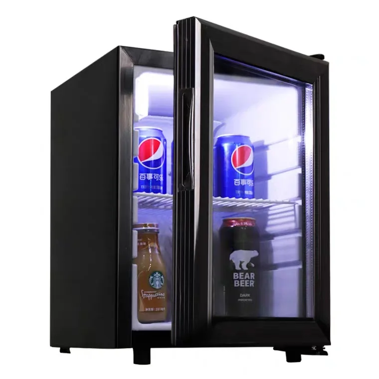 21l Glass Door Compressor Mini Refrigerator With Screen Printing - Buy ...