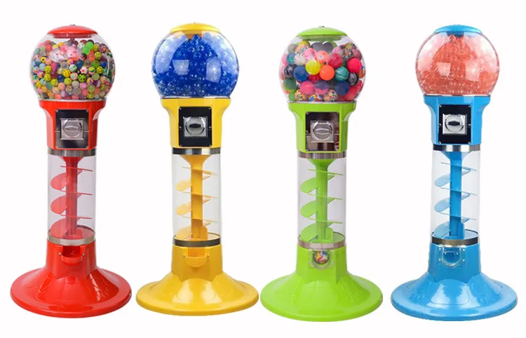 Coin Pusher Gumball Bouncing Machine Gum Vending Dispenser For ...