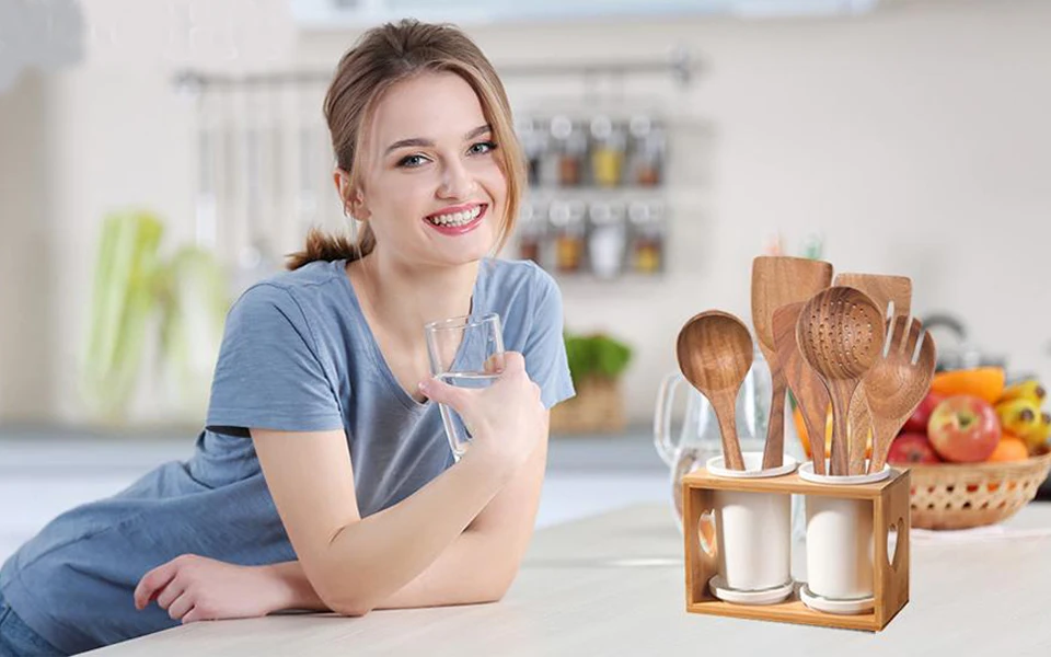 Luxury Wooden Cooking Utensils - Sustainable & Durable