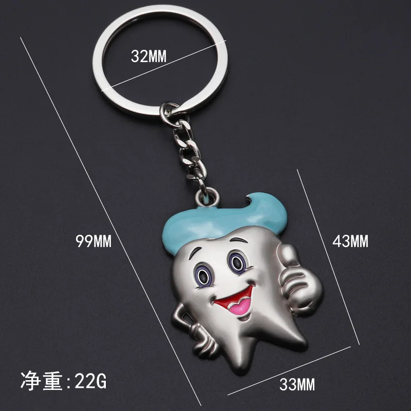 Wholesale Dentist Keychain Dental Molar Tooth Keyring Simulated 3d ...