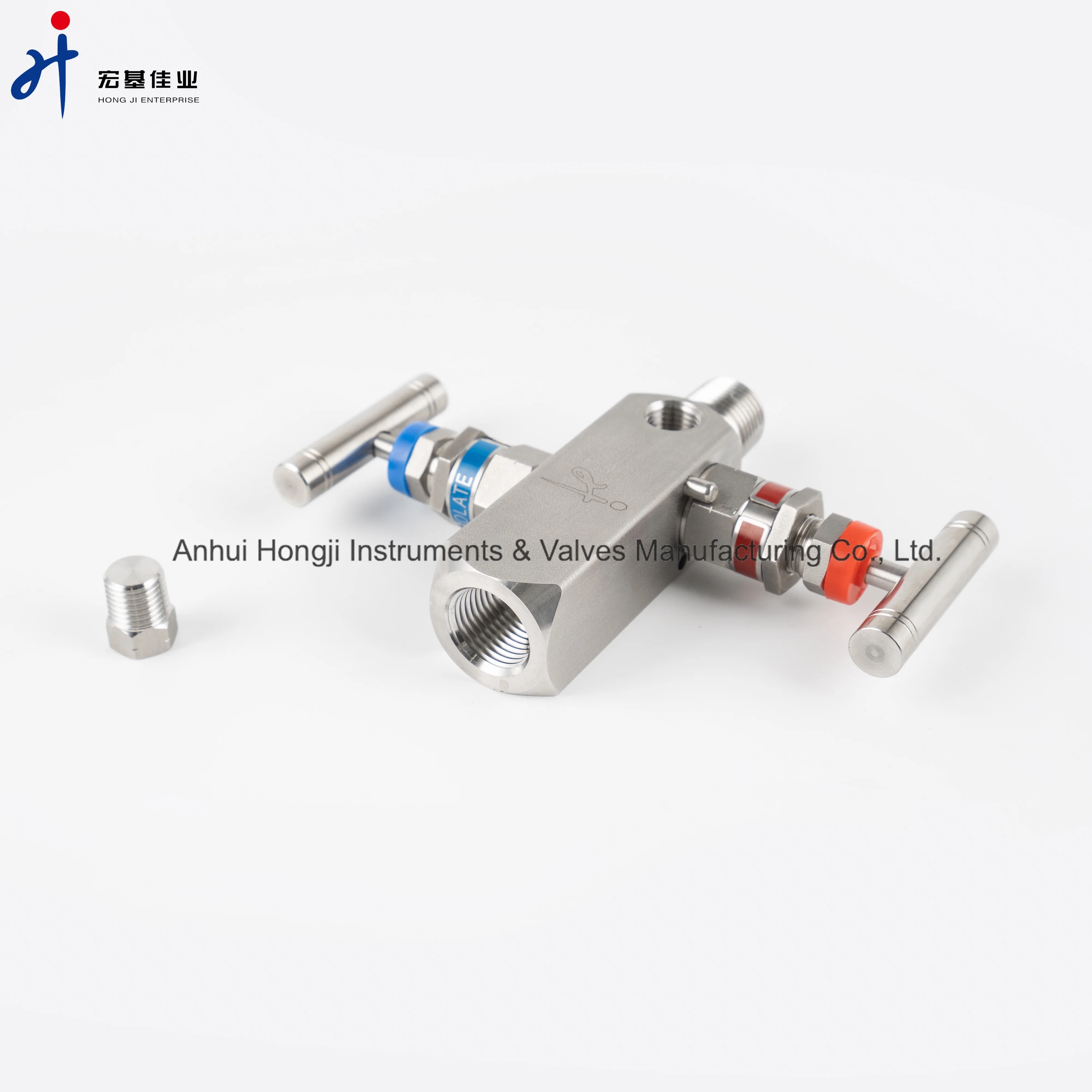Stainless Steel Npt Male-female Column Type 2-valve Manifold 6000psi ...