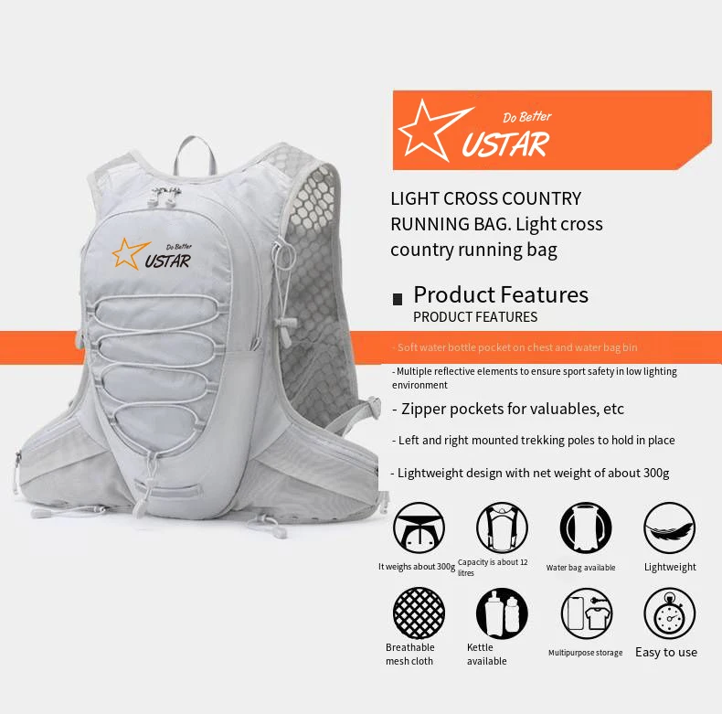 Custom Hydration Packs Trail Running Vest With Bladder Reservoir ...