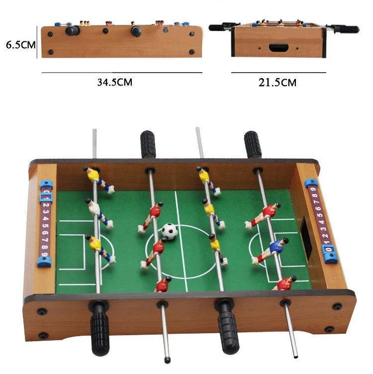 Educational Toy Mini Indoor Table Soccer Set Football Table Wooden ...