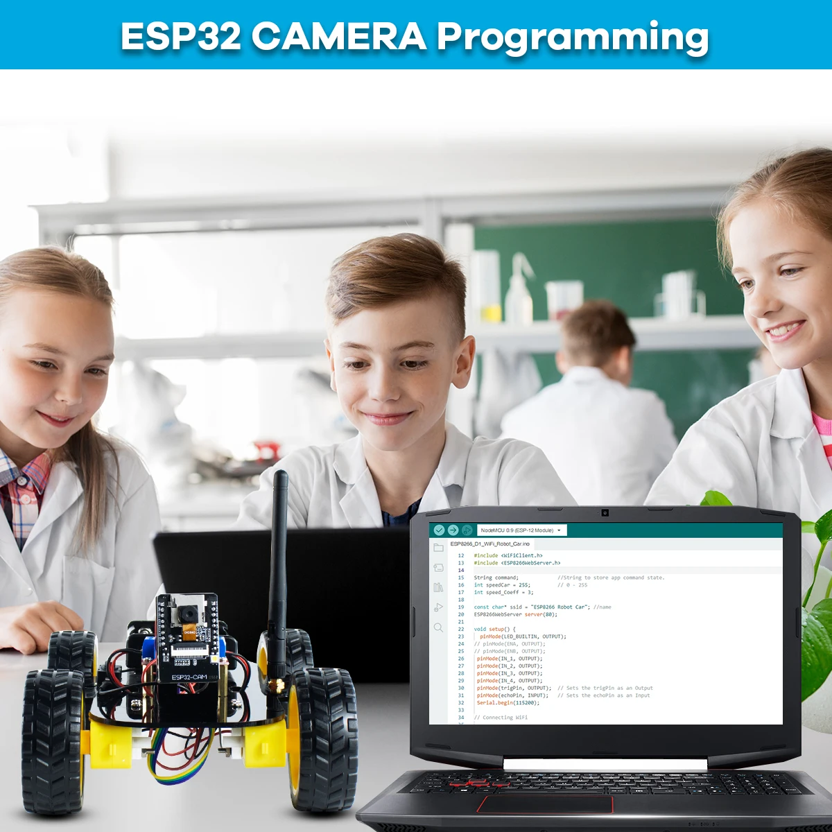 LAFVIN Robot Kit with ESP32 Camera for Arduino Projects - OEM