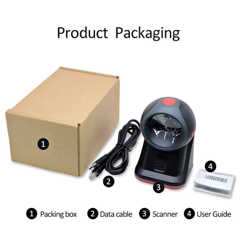 Syble 1d 2d Barcode Scanner Desktop Omnidirection 2d Barcode Scanner ...