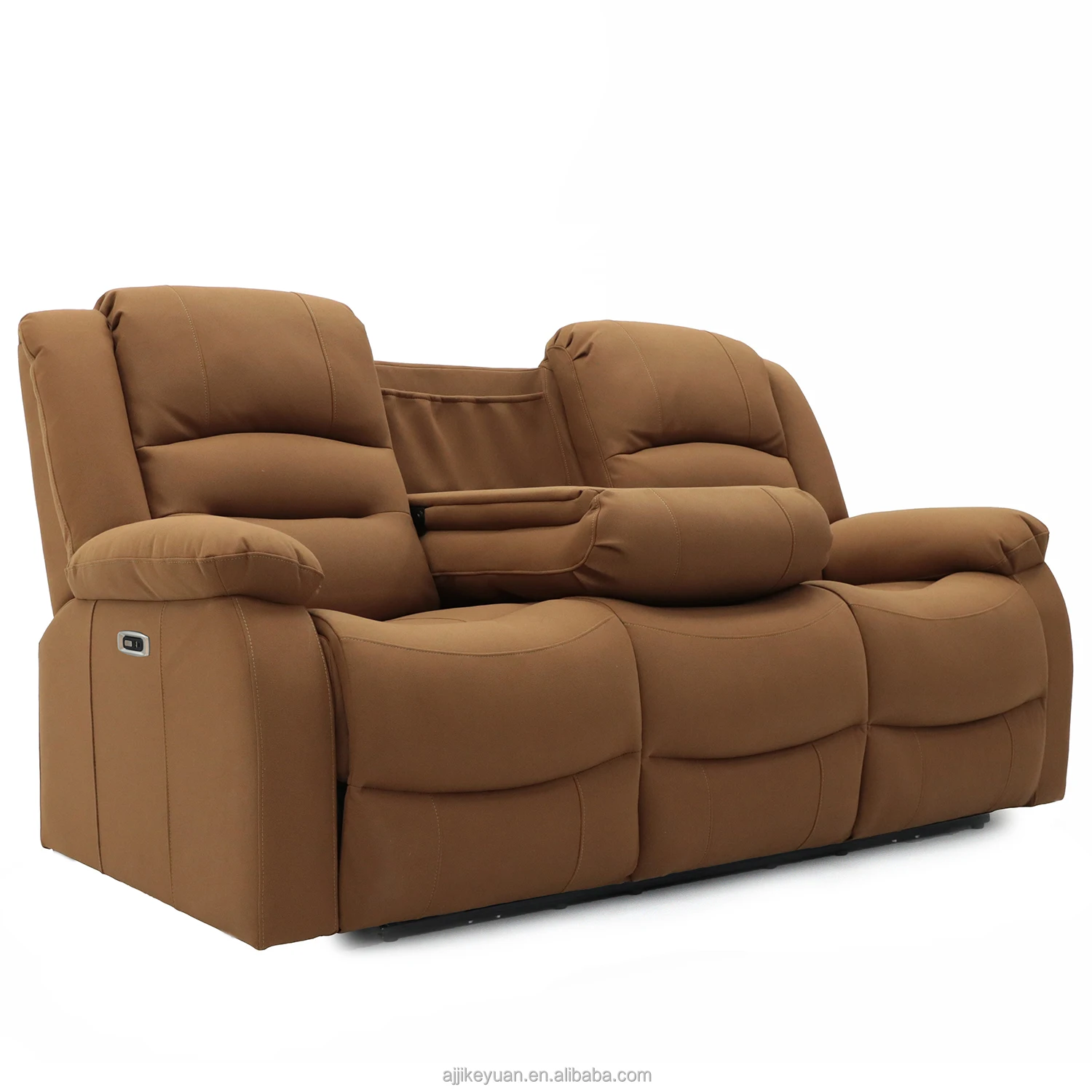 Geeksofa Modern Fabric Power Electric Sectional Motion Recliner Sofa ...