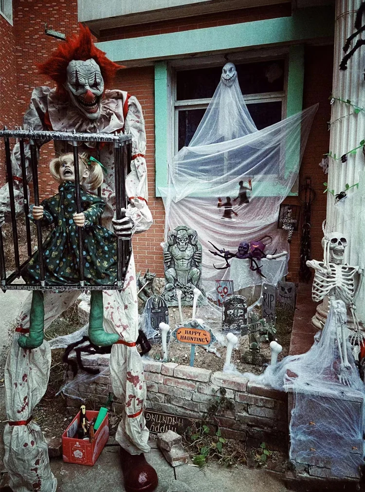 Halloween Haunted House Props - Realistic Animated Fences