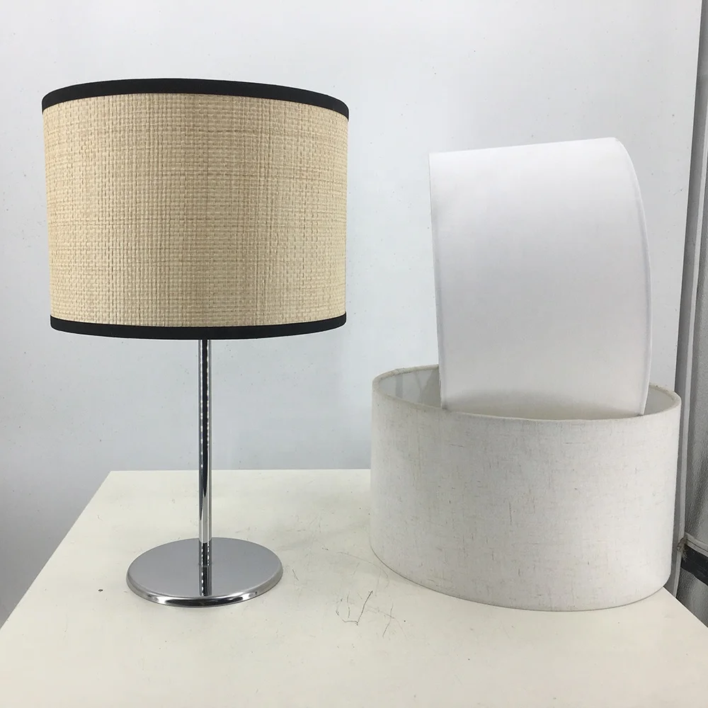 Oem Customized Modern Design Fabric Linen Lampshade & Frames For Table ...