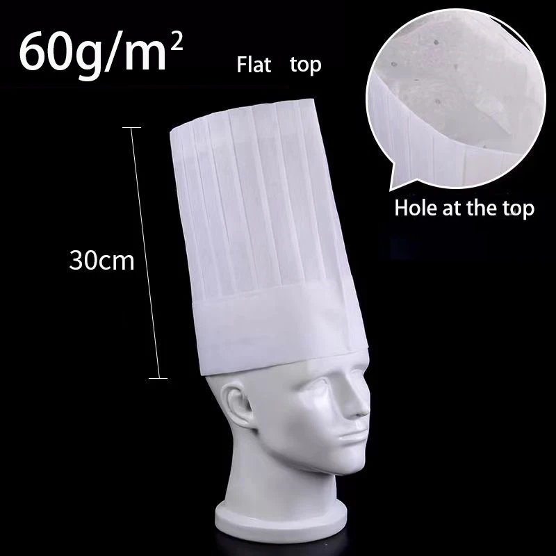 Non-woven Disposable Chef Hats - Hygienic & Versatile