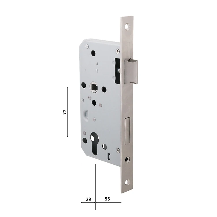 Euro Profile Cylinder Hole Fireproof Lock Body 7255 Full Ss304 ...