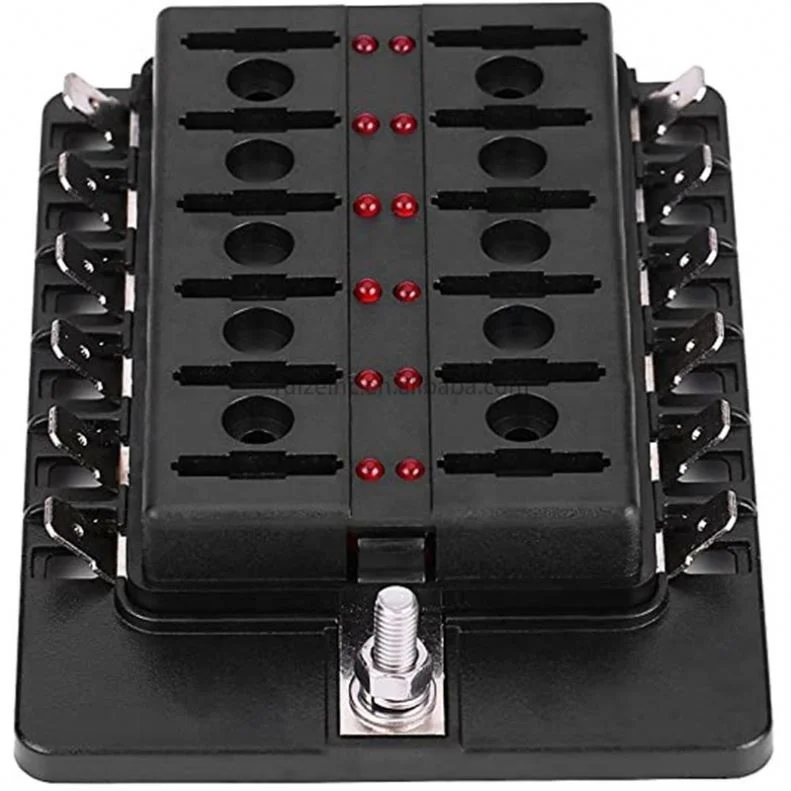 12way terminal model fuse box car Recreational Vehicle 1 in 12 out fuse ...
