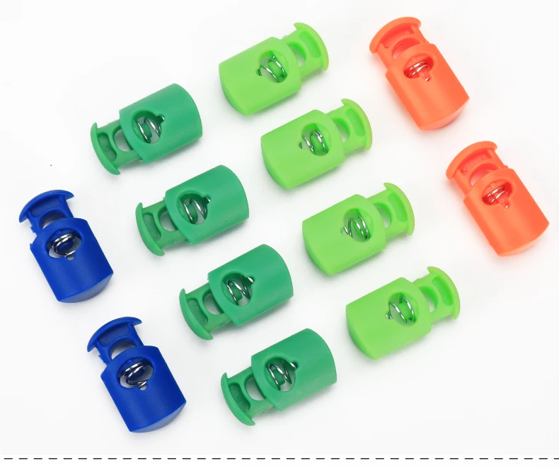 Wholesale Multiple Color Plastic Cord Lock Plastic Spring Toggle End ...