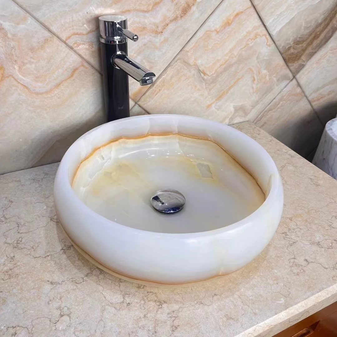 Green Onyx Bathroom Natural Stone Wash Basin - Buy Stone Wash Basin ...