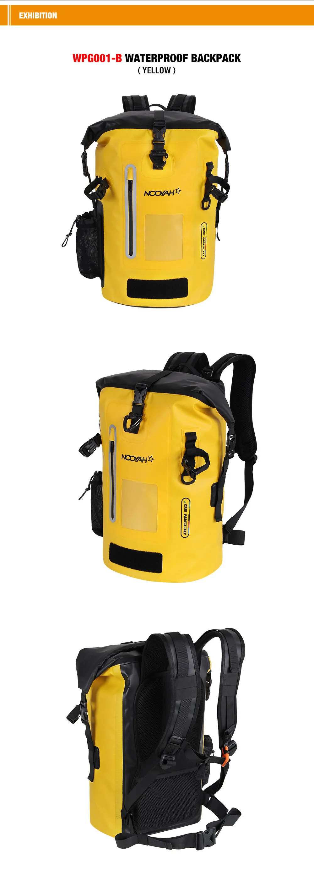 Dry Backpack Waterproof 30l Floating Bag Roll-top Closure Cushioned ...