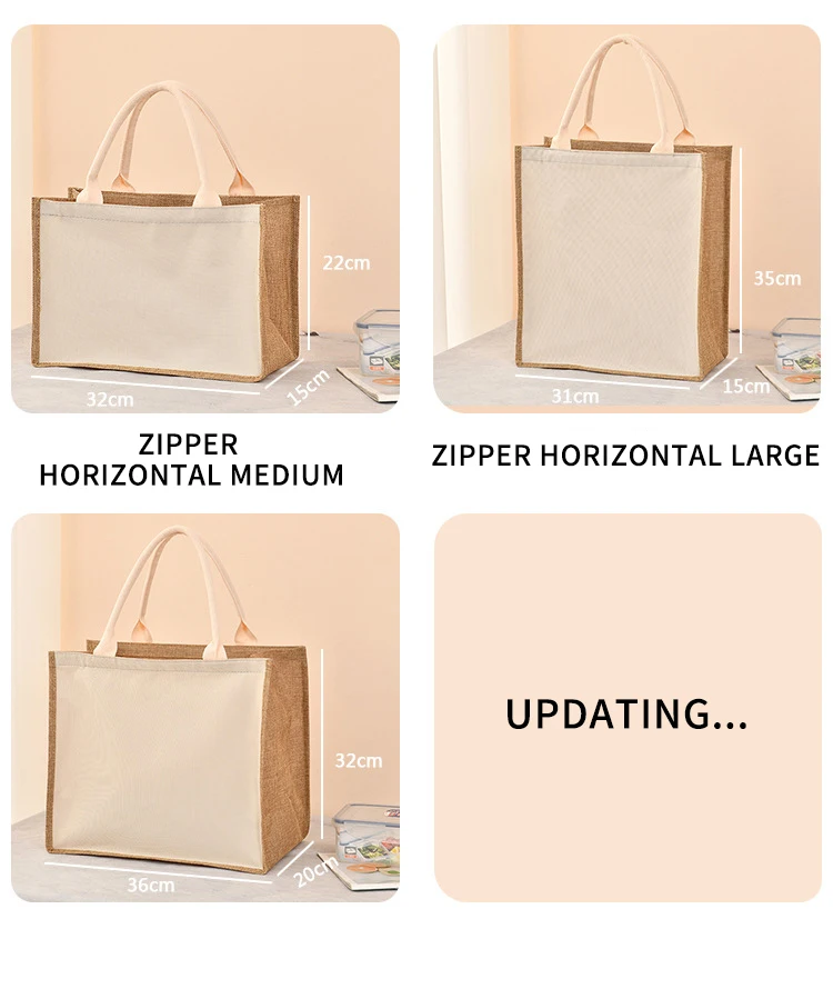 Custom Sublimation Printing on Reusable Jute Tote Bags