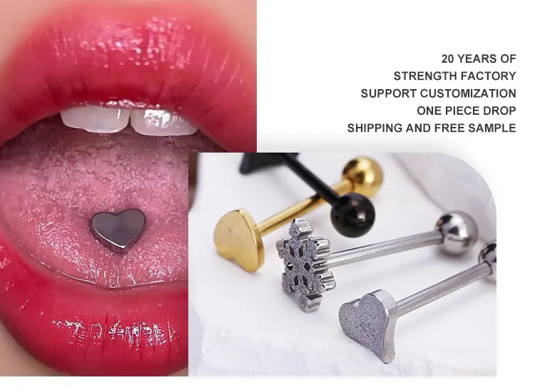 Fast Shipping Sexy Piercing Jewelry Snake Heart Snowflake Shape ...