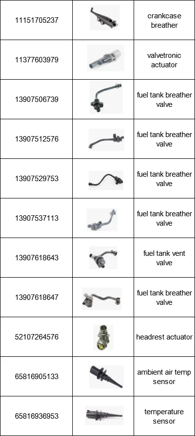 头枕执行器52107264576 52 10 7 264 576碰撞主动头枕用于BMW X5 E70 X6 E71 E72 F01 F02 ...