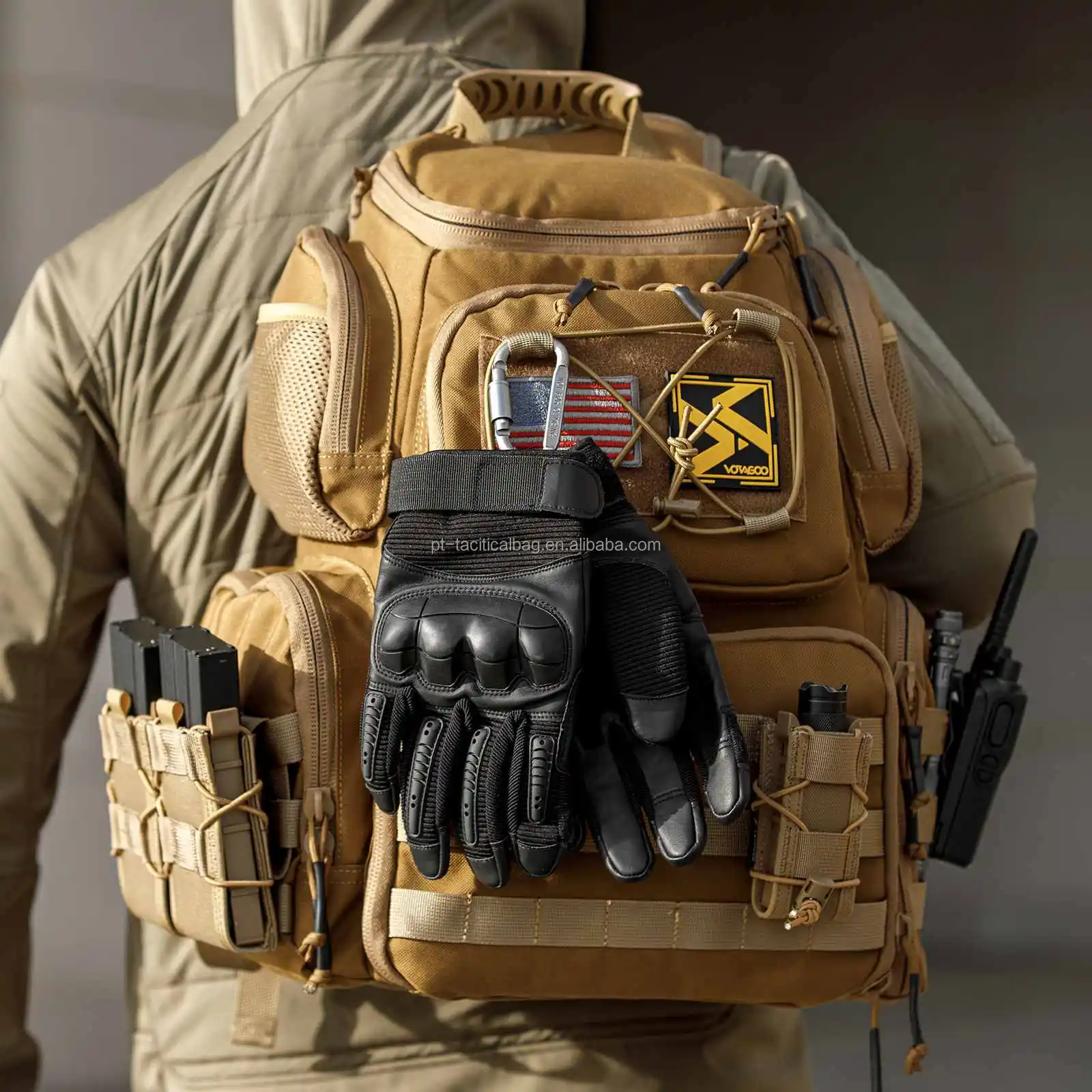 PTG Outdoor CS Molle Tactical Backpack Travel Climbing Hiking Fishing ...