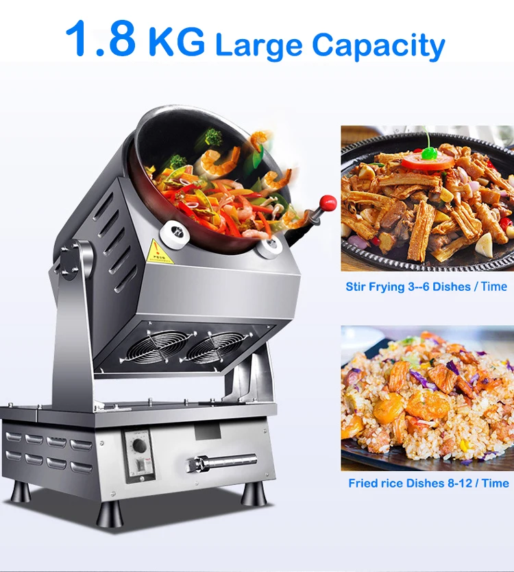 Tabletop Intelligent Automatic Electric Cooking Wok Robot