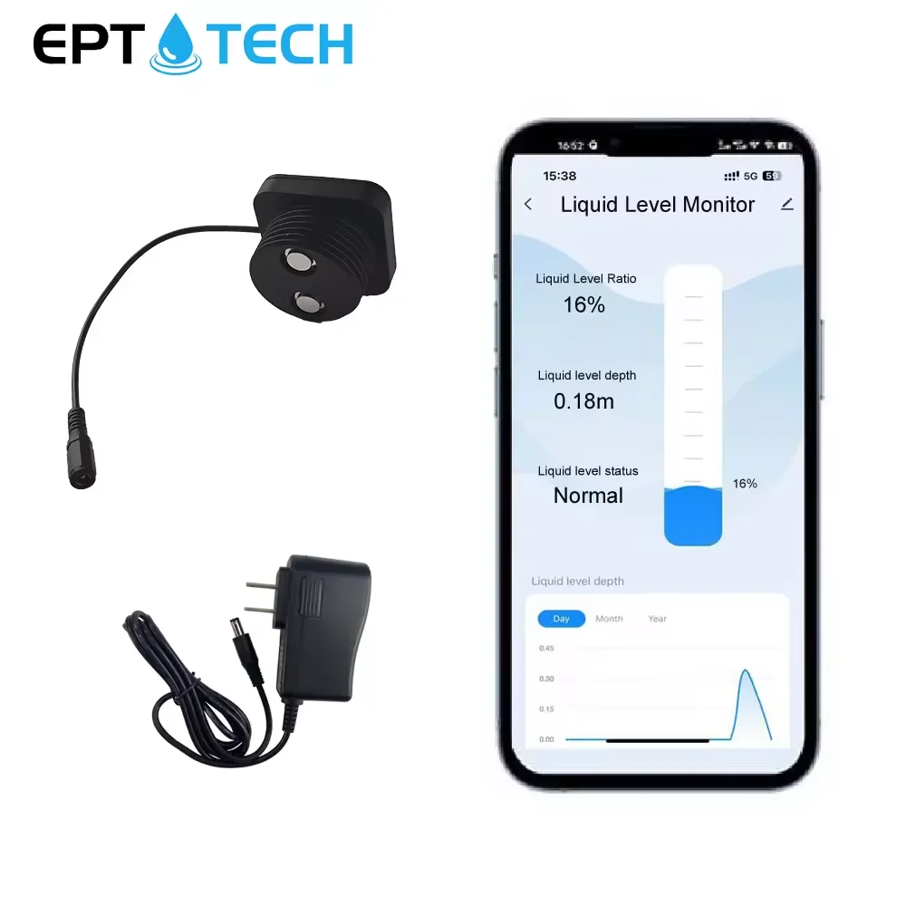 Smart Home Wireless Ultrasonic Sensor Level Monitoring Remote Tank ...