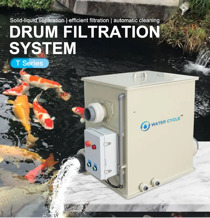 WATER CYCLE T5 Rotary Drum Filter - Efficient Pond Filtration
