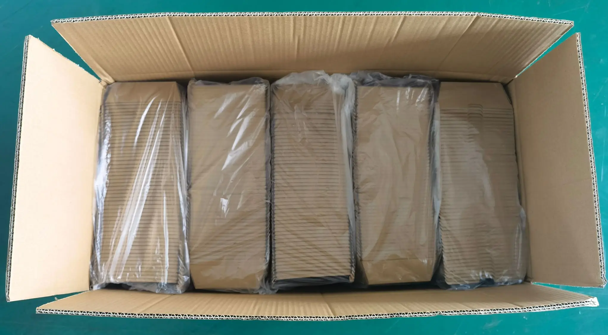 Eco Friendly Disposable Food Packaging Kraft Corrugated Clamshell Paper ...