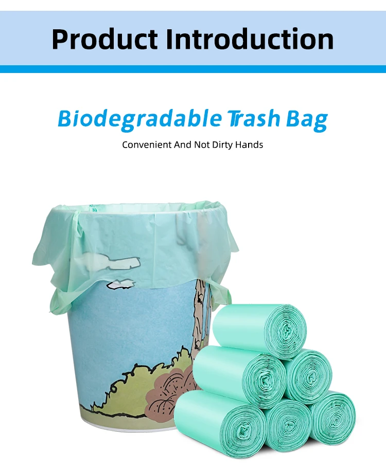Customizad Logo Disposable Biodegradable Garbage Bag Plastic Garbage ...