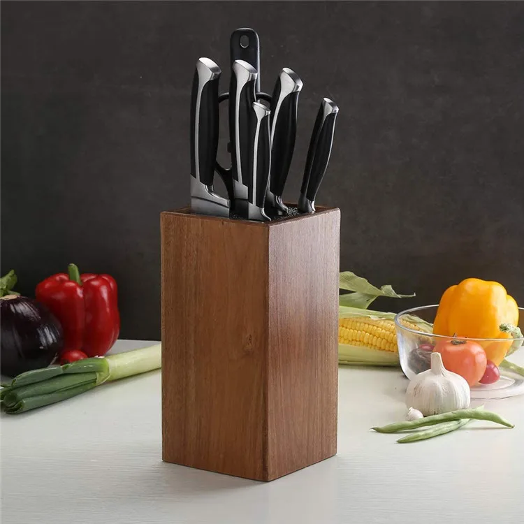 Wooden Kitchen Counter Knife Display Stand - Universal Block