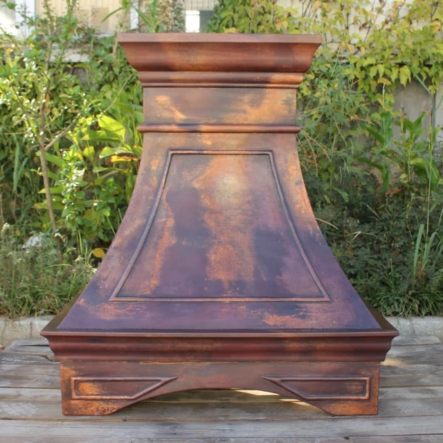 Rustic Copper Range Hood - Luxury Wall Mounted Cooking Hood