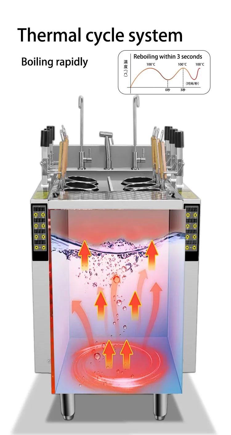 Commercial Auto Lift Electric Thermal Rapid Instant Noodle Cooker - Buy ...